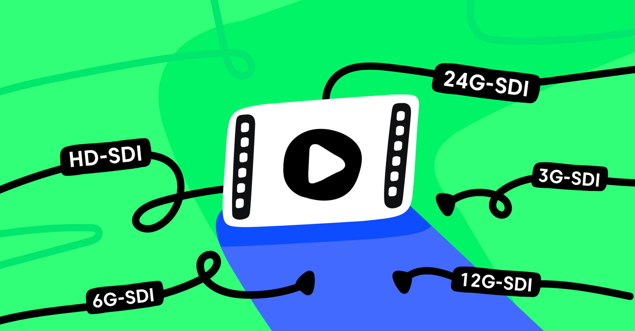 Difference between SDI signals: HD-SDI, 3G-SDI, 6G-SDI, 12G-SDI & 24G-SDI