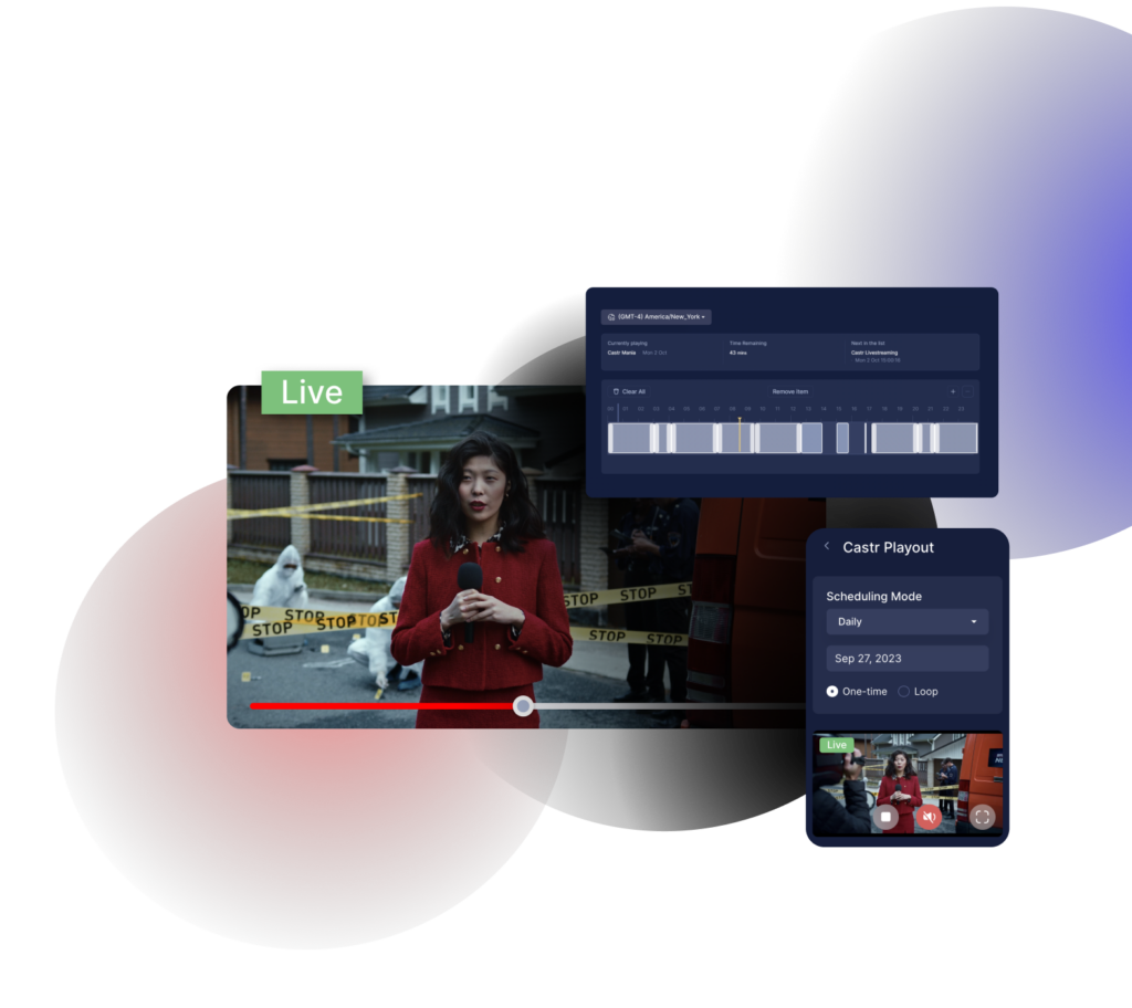 Cloud TV Playout Software for Your Own TV Channel | Castr
